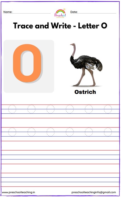 Letter O – Preschool Teaching