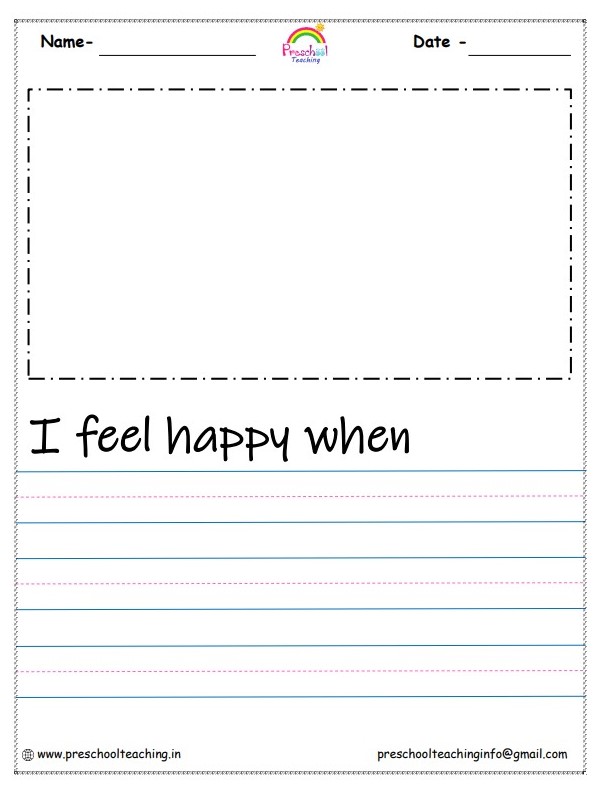 I feel happy when (US) – Preschool Teaching